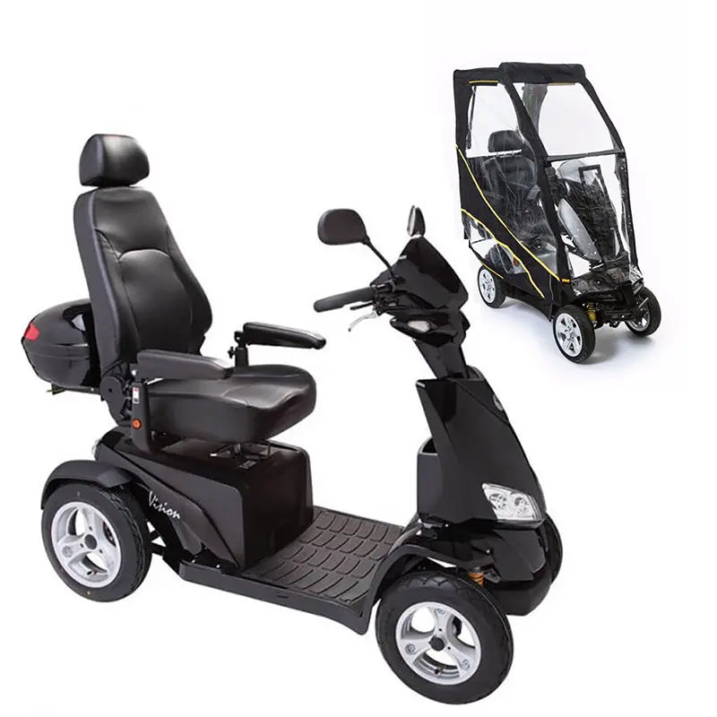 Rascal Vision The Ultimate 8mph With Scooterpac Canopy – Mobility World UK