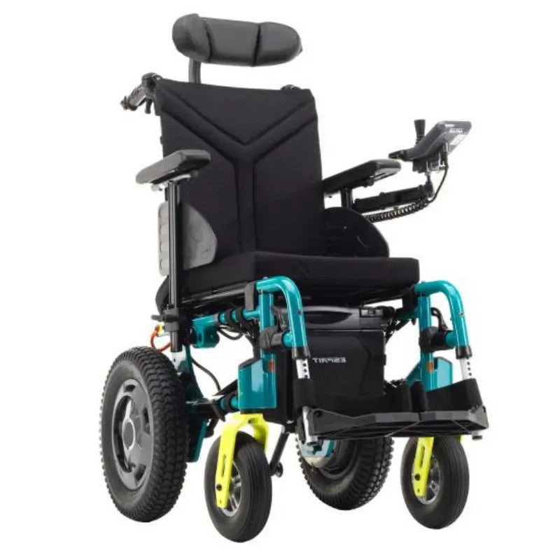 Invacare Rehab Rear-Wheel Drive Foldable Power Wheelchair Esprit Actio ...